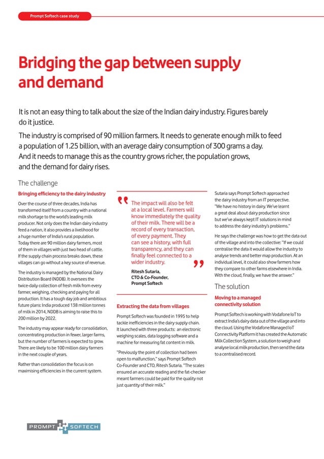 Vodafone IoT_Prompt Softech case study | PDF