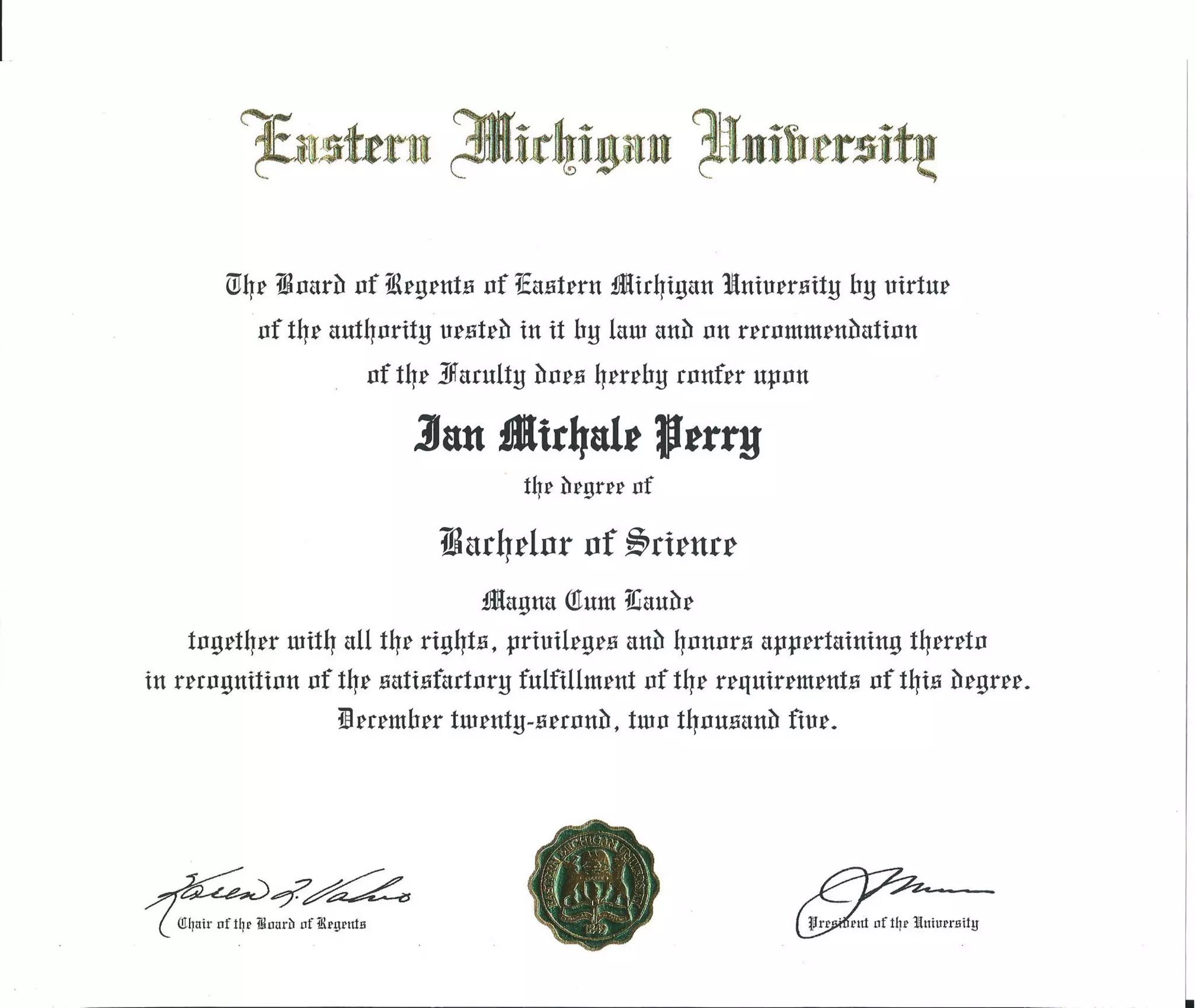 EMU Bachelors of Science Diploma | PPT