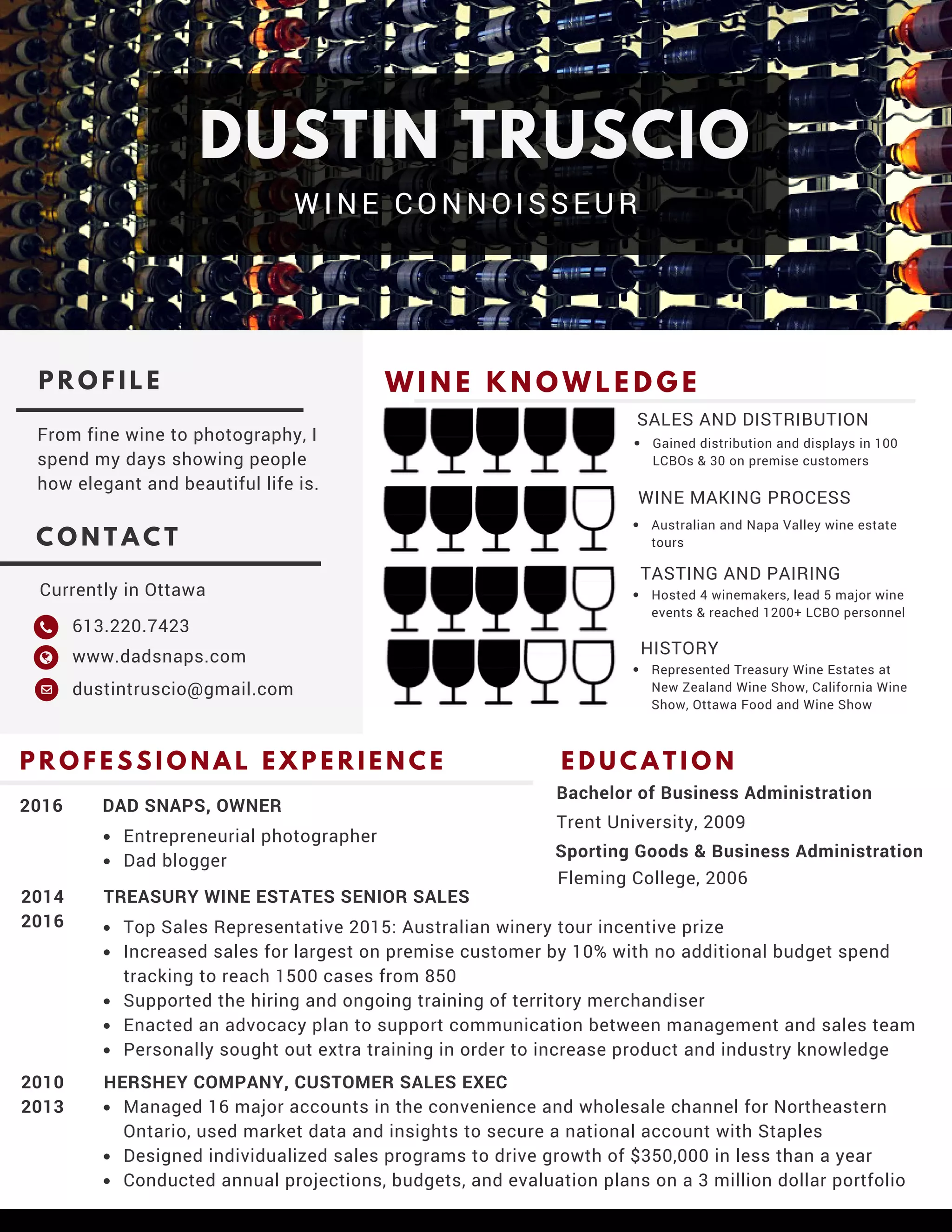 Dustin Truscio Wine Connoisseur | PDF