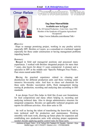 English Arabic CV | PDF