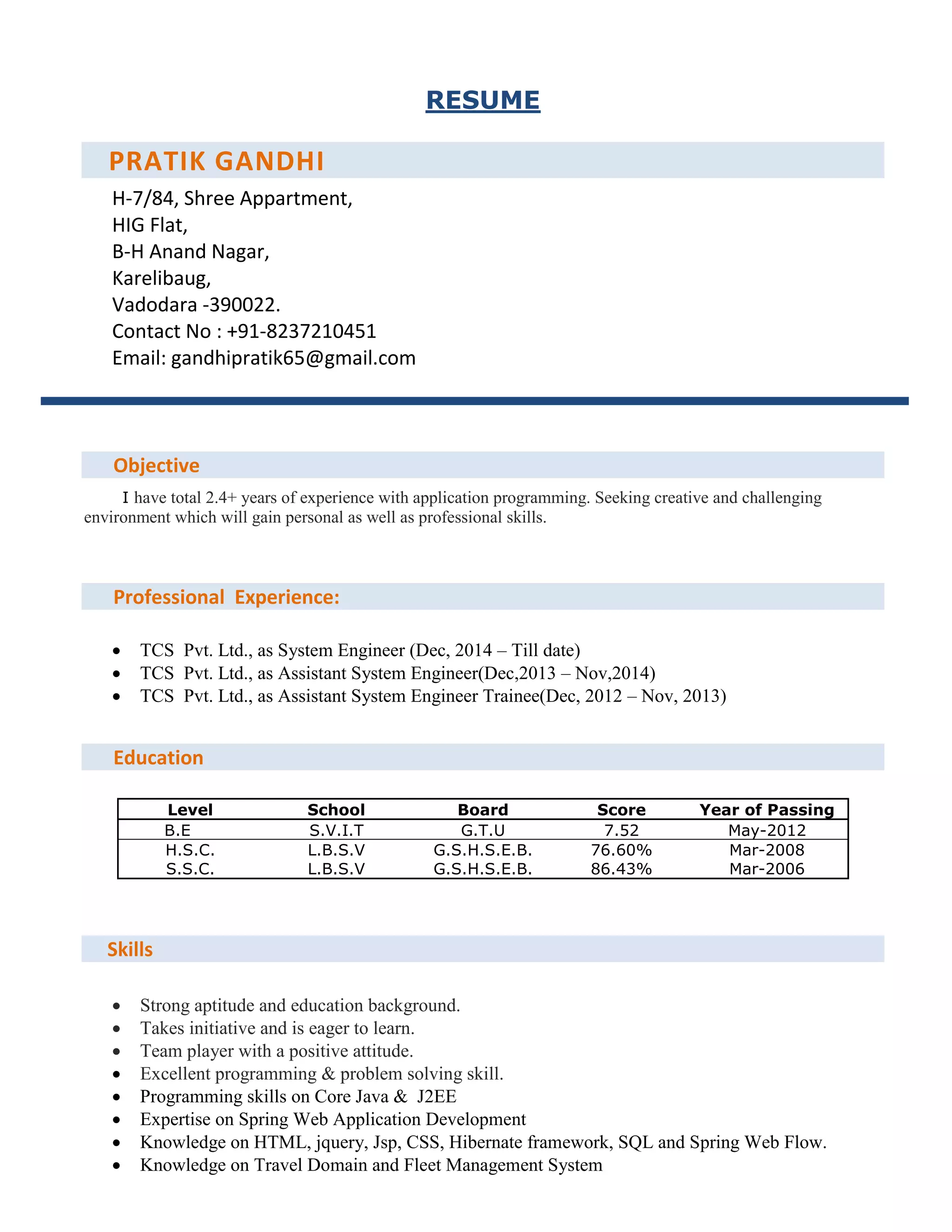 pratik_s_resume_final (3) | PDF | Free Download