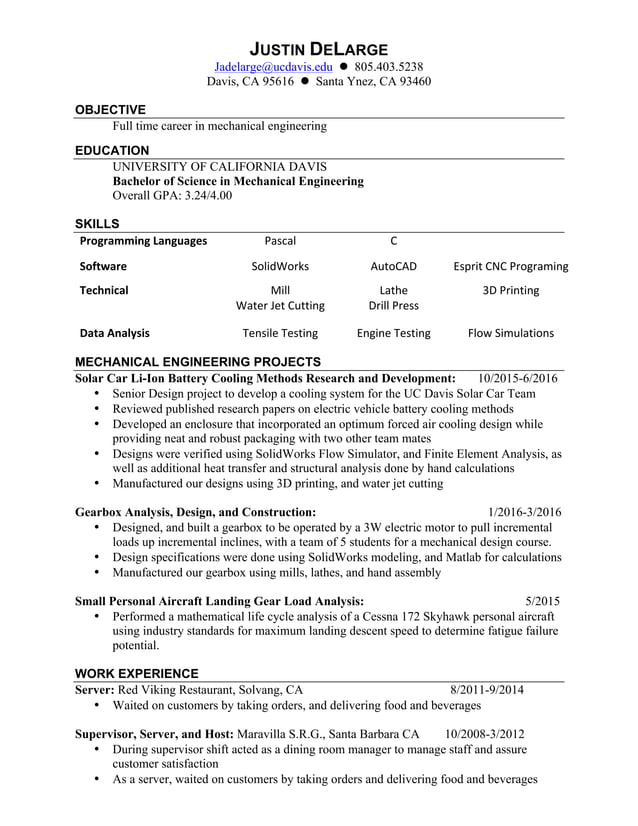 Resume - Justin DeLarge | PDF