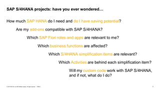 CAA105 SAP Readiness Check 2.0 Check Your System’s Readiness for an SAP ...
