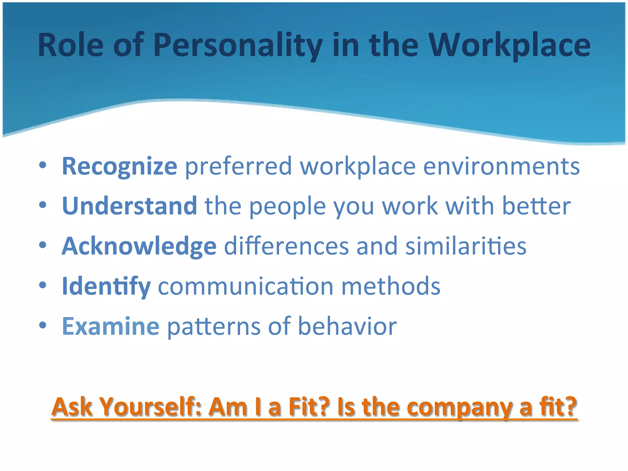 Personality and Your Career | PDF