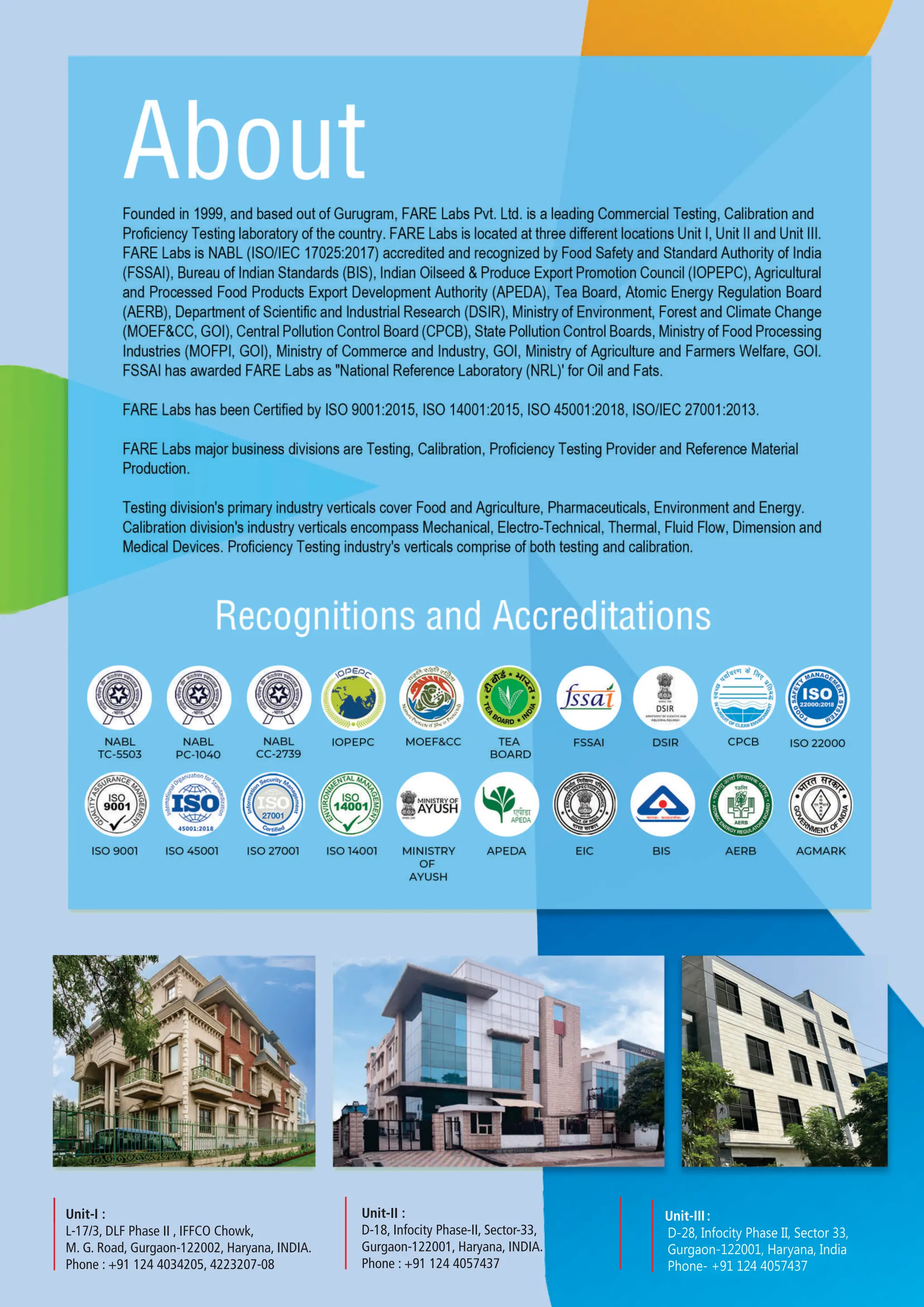 Calibration Laboratory In India - FARE Labs Pvt. Ltd. | PDF