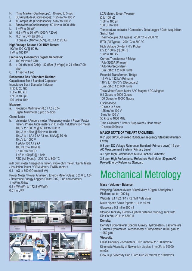 Calibration Laboratory In India - FARE Labs Pvt. Ltd. | PDF | Physics ...