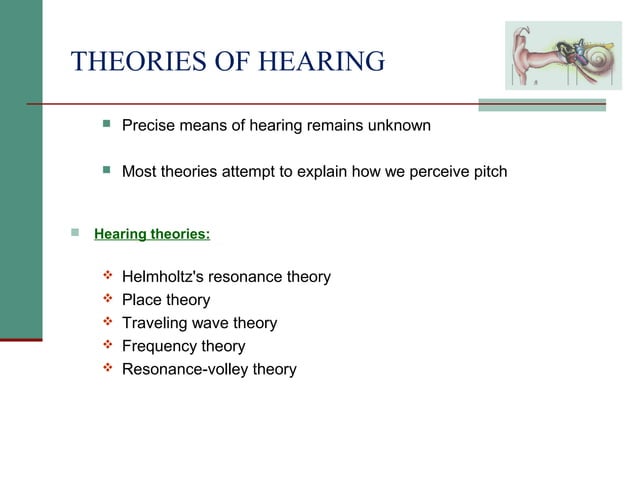 2(c) anatomy and physiology of the peripheral and central auditory ...