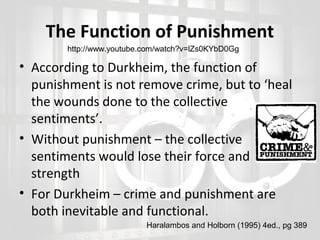 Crime and Deviance - Functionalist Approach | PPT