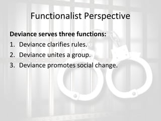 Crime and Deviance - Functionalist Approach | PPT