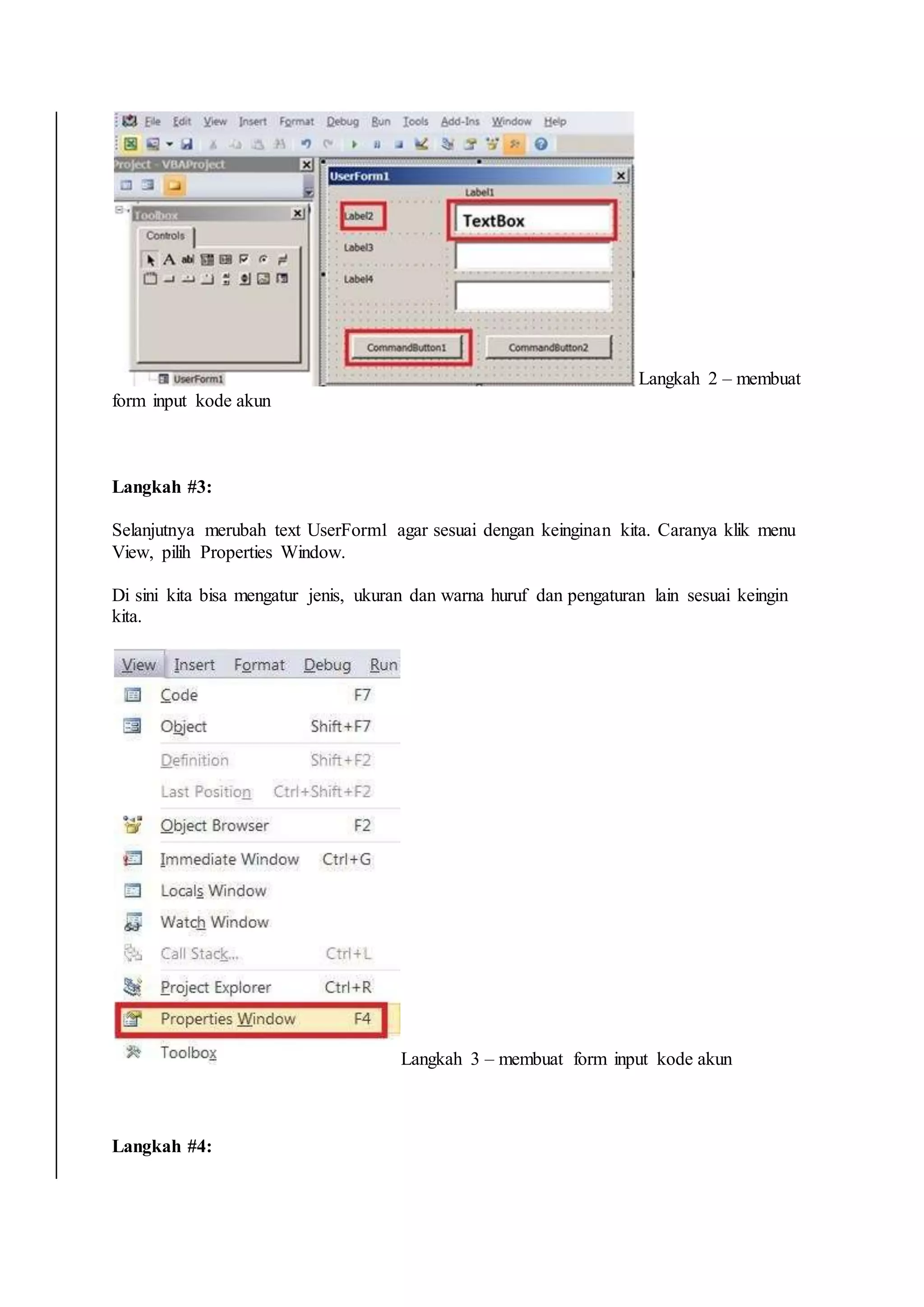2 cara sederhana dan mudah membuat form input data dengan excel | DOCX
