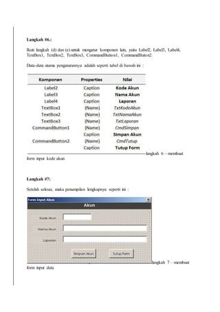2 cara sederhana dan mudah membuat form input data dengan excel | DOCX