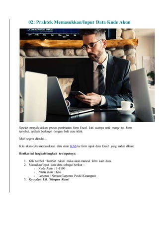 2 cara sederhana dan mudah membuat form input data dengan excel | DOCX