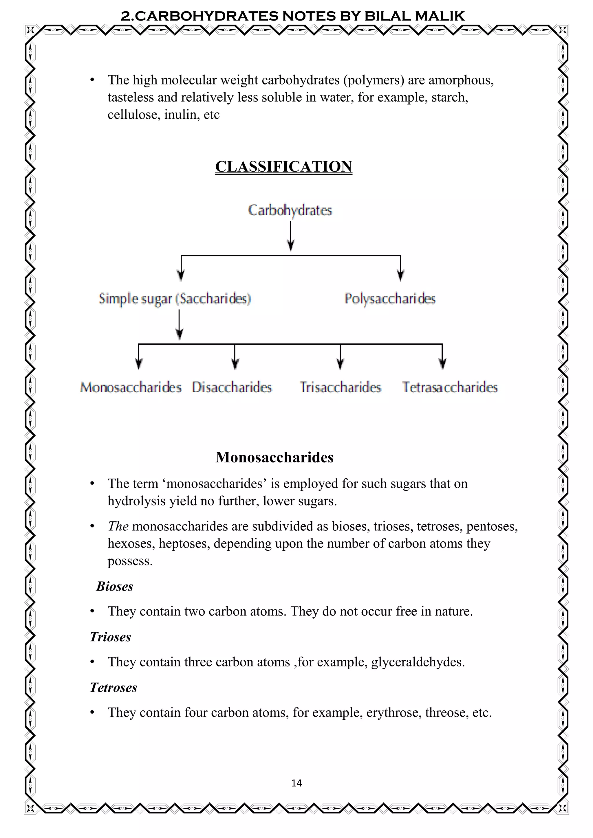 2 carbohydrates | PDF