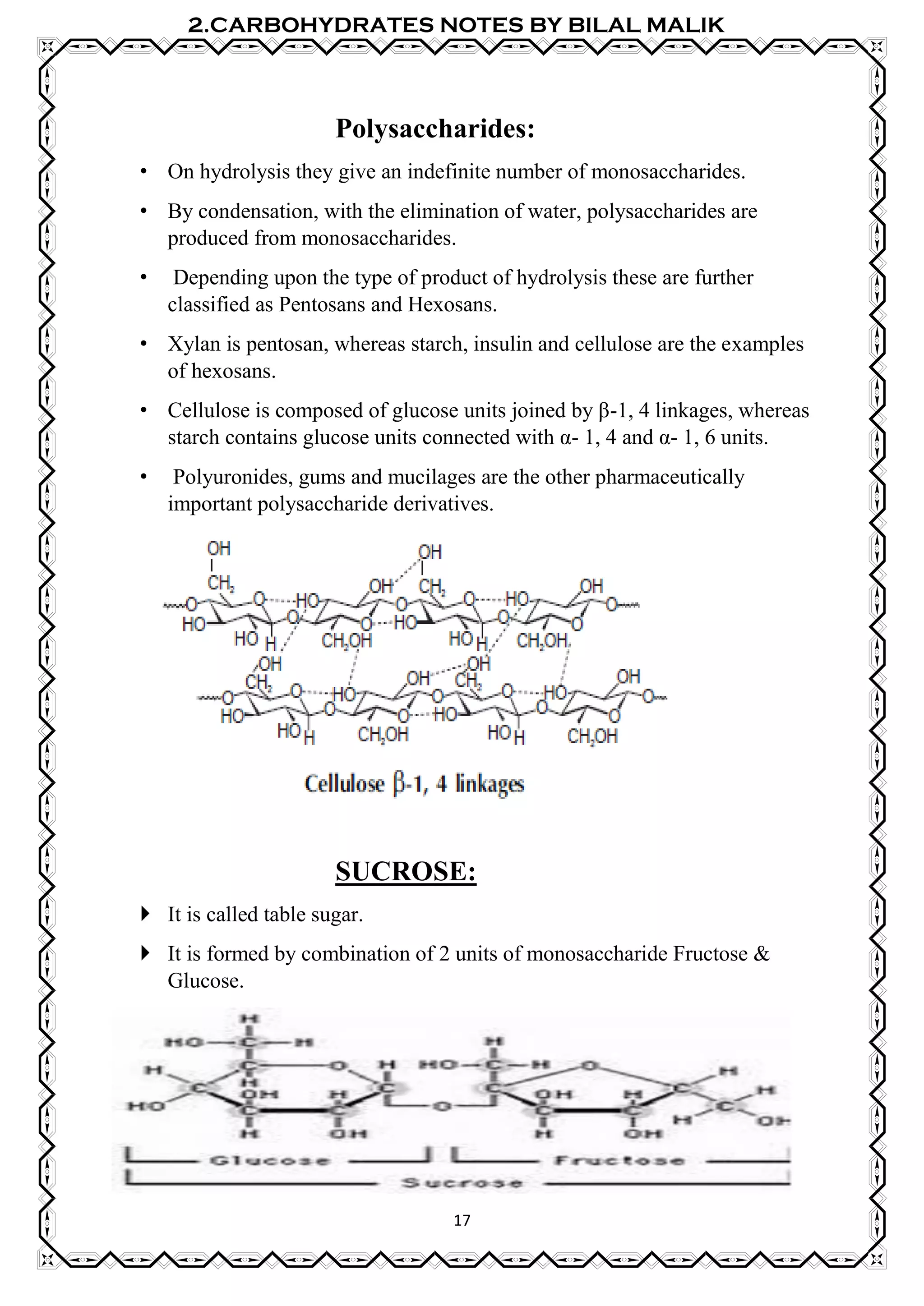 2 carbohydrates | PDF