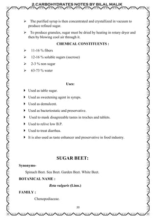 2 carbohydrates | PDF
