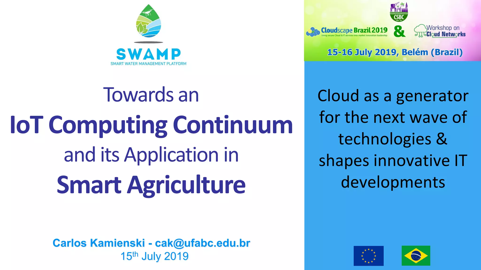 Towards an IoT Computing Continuum and its Application in Smart ...