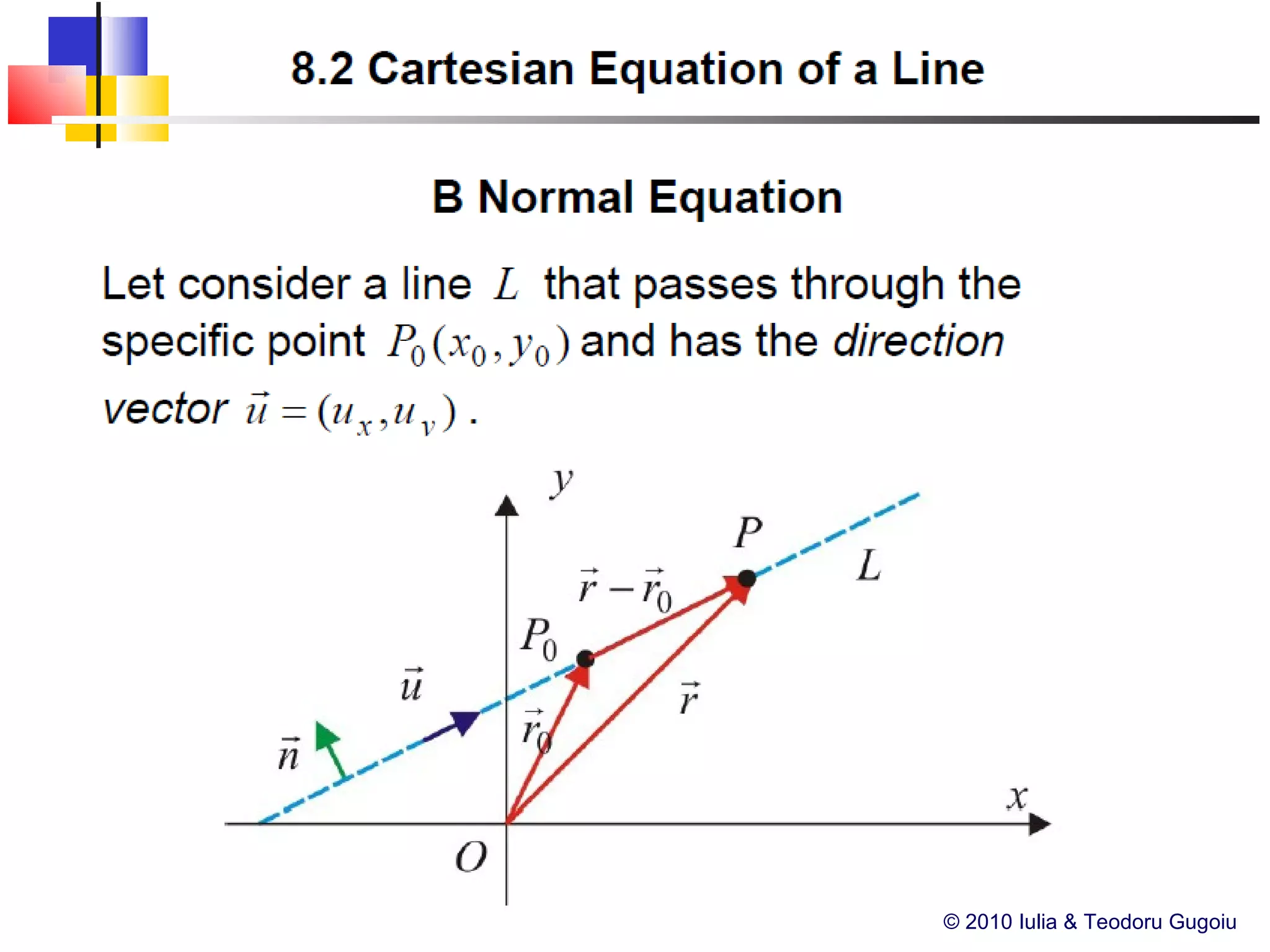 2 cartesian equation_of_a_line | PPT