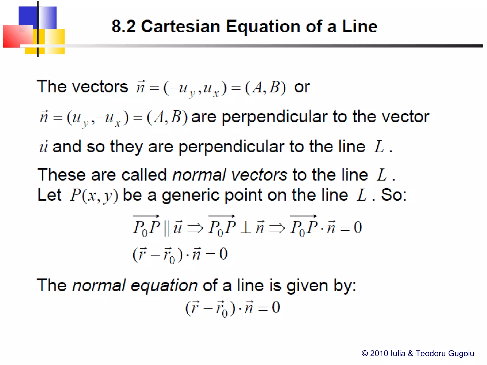 2 cartesian equation_of_a_line | PPT