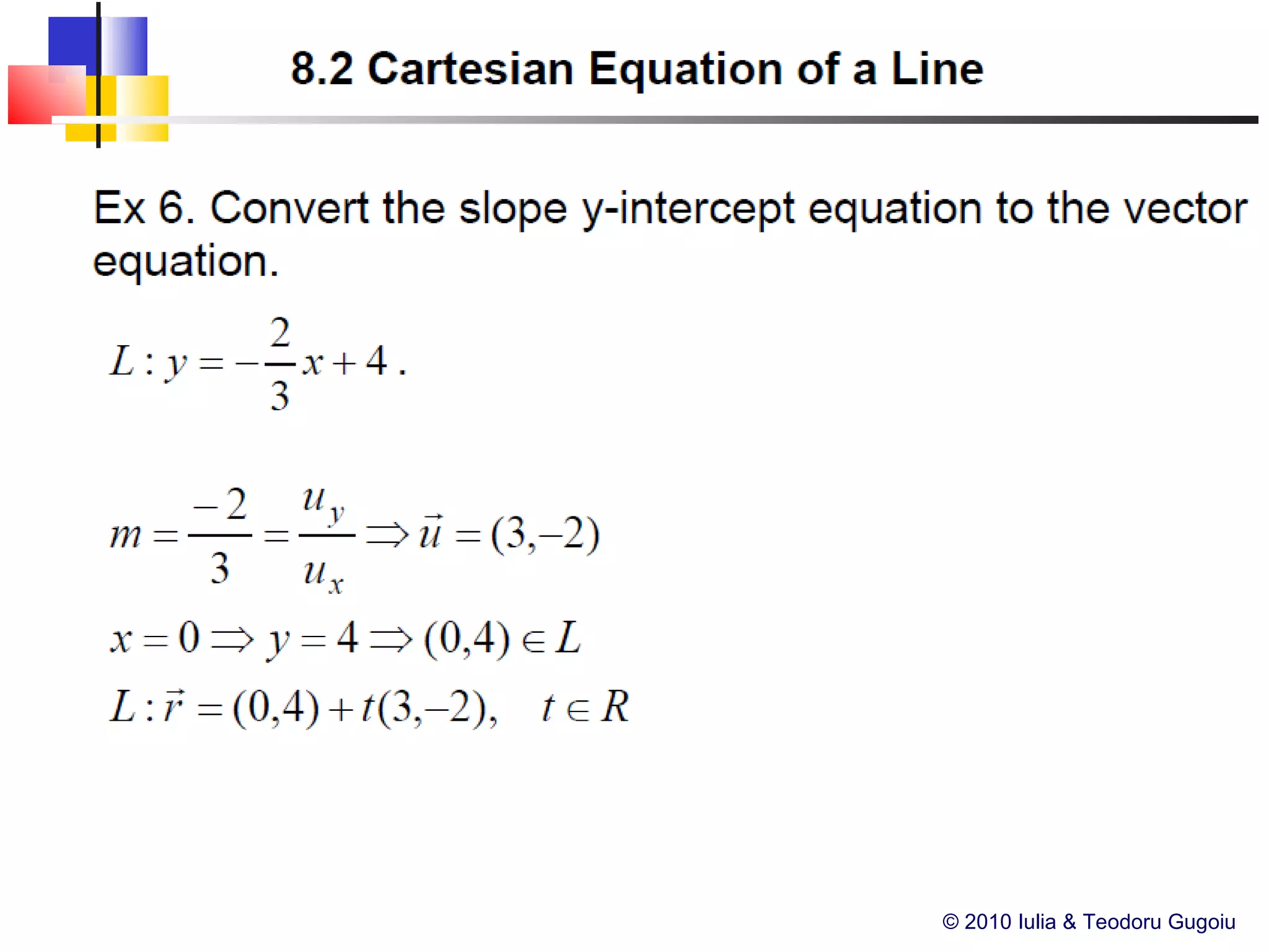 2 cartesian equation_of_a_line | PPT