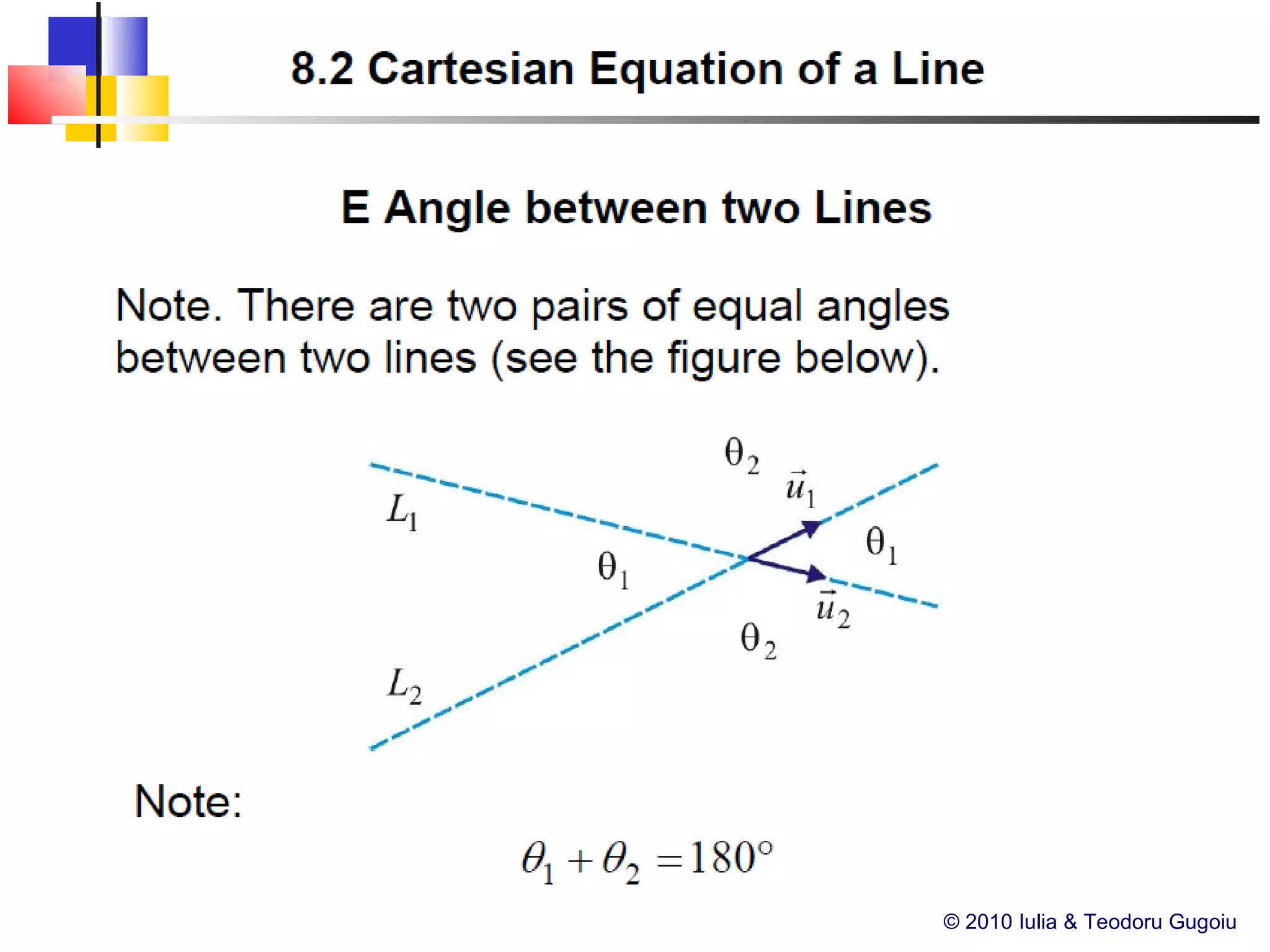 2 cartesian equation_of_a_line | PPT
