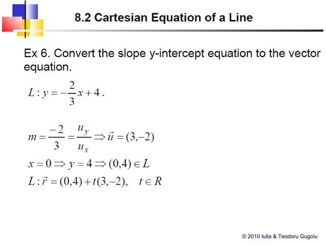 2 cartesian equation_of_a_line | PPT