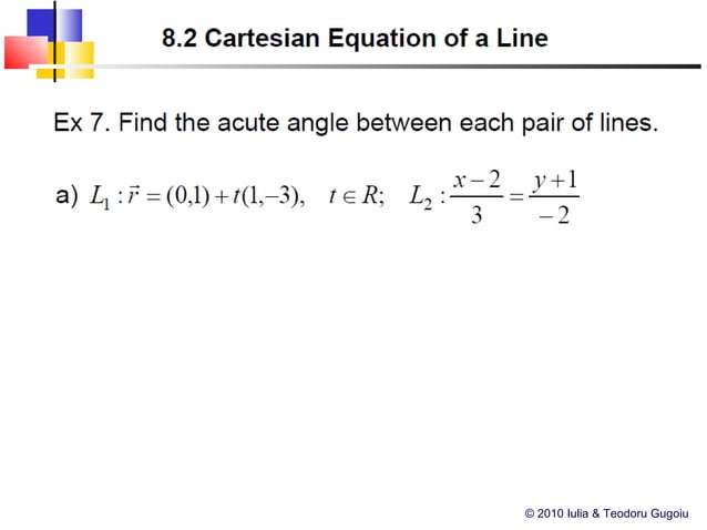 2 cartesian equation_of_a_line | PPT