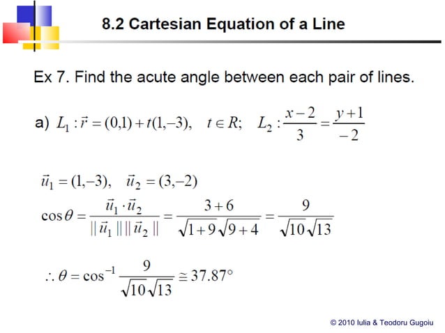 2 cartesian equation_of_a_line | PPT
