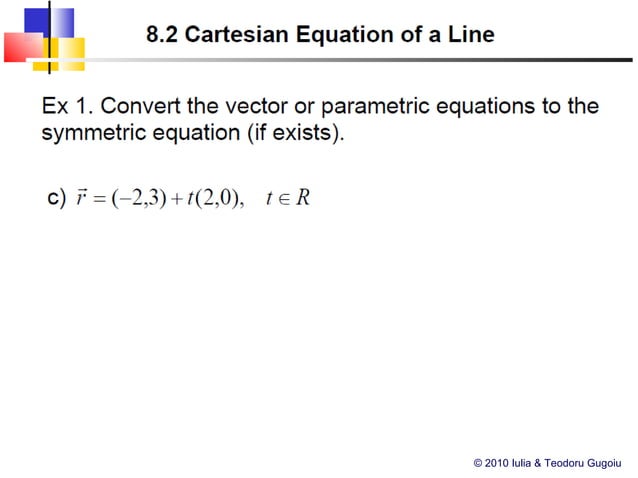 2 cartesian equation_of_a_line | PPT