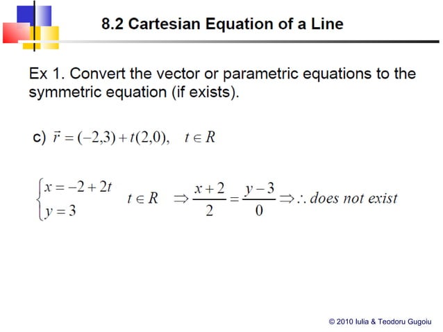 2 cartesian equation_of_a_line | PPT