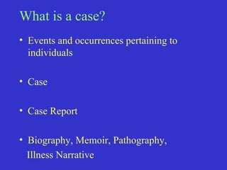 Change and Canonicity in Clinical Case Reports - Brian Hurwitz | PPT