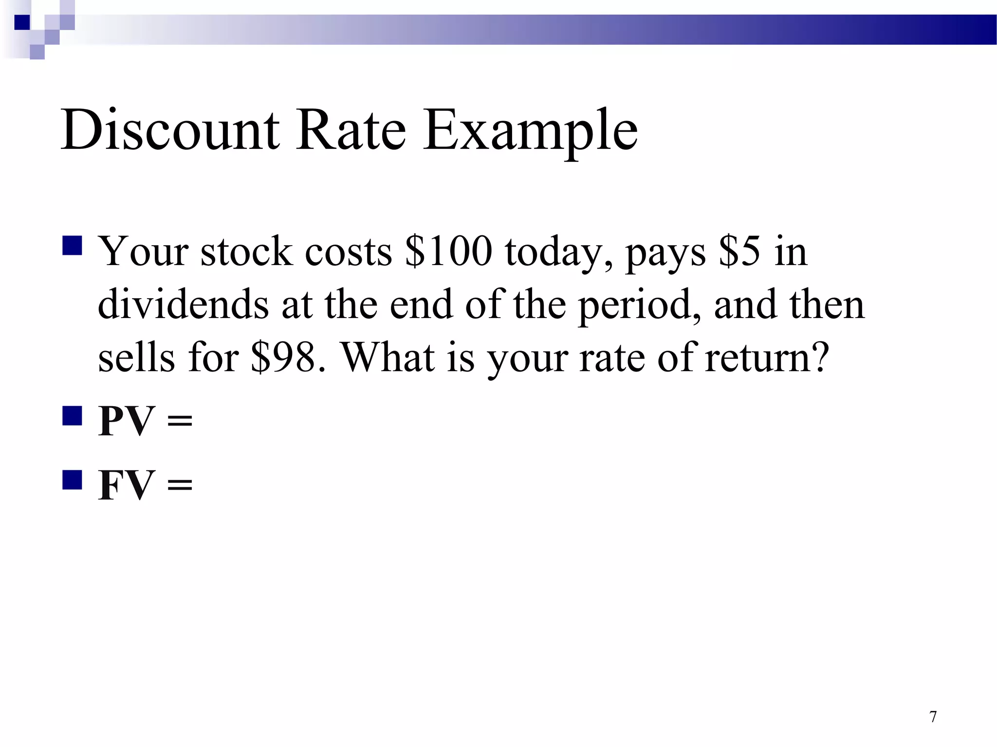 Discounted cash flow valuation | PPT