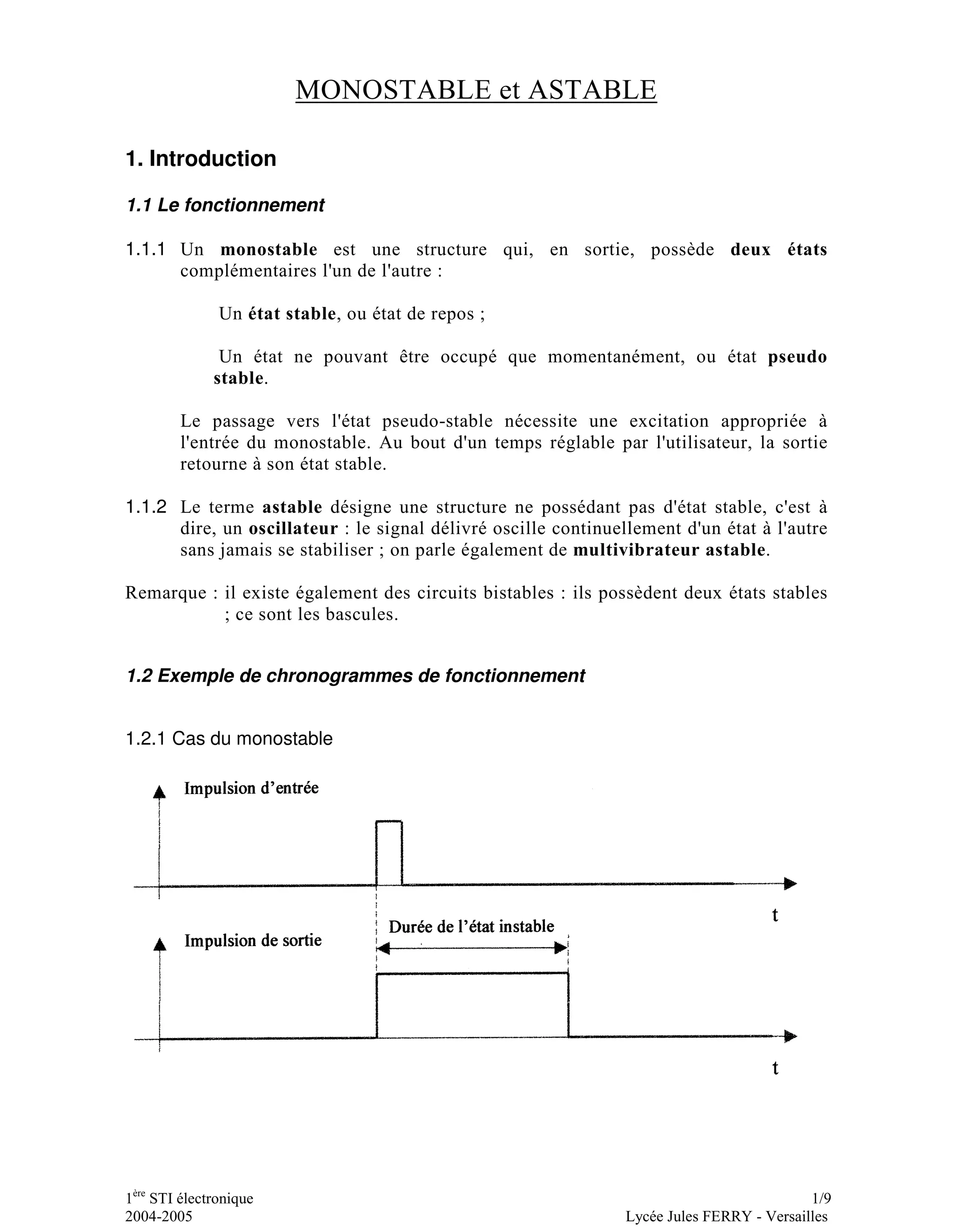 2c astable monostable | PDF