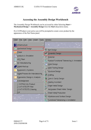 (2) catia v5 assembly design | PDF