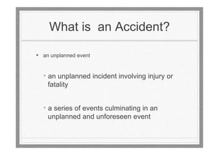 Causes of accidents | PDF
