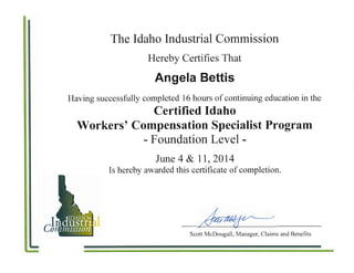 Workers' Comp Specialist Program | PPT