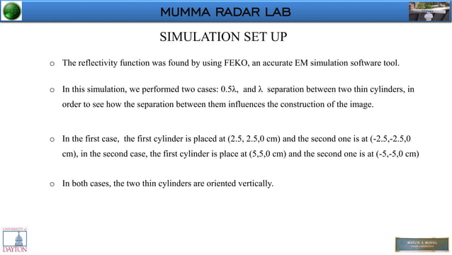 2015-06-17 FEKO Based ISAR Analysis for 3D Object Reconstruction | PPT