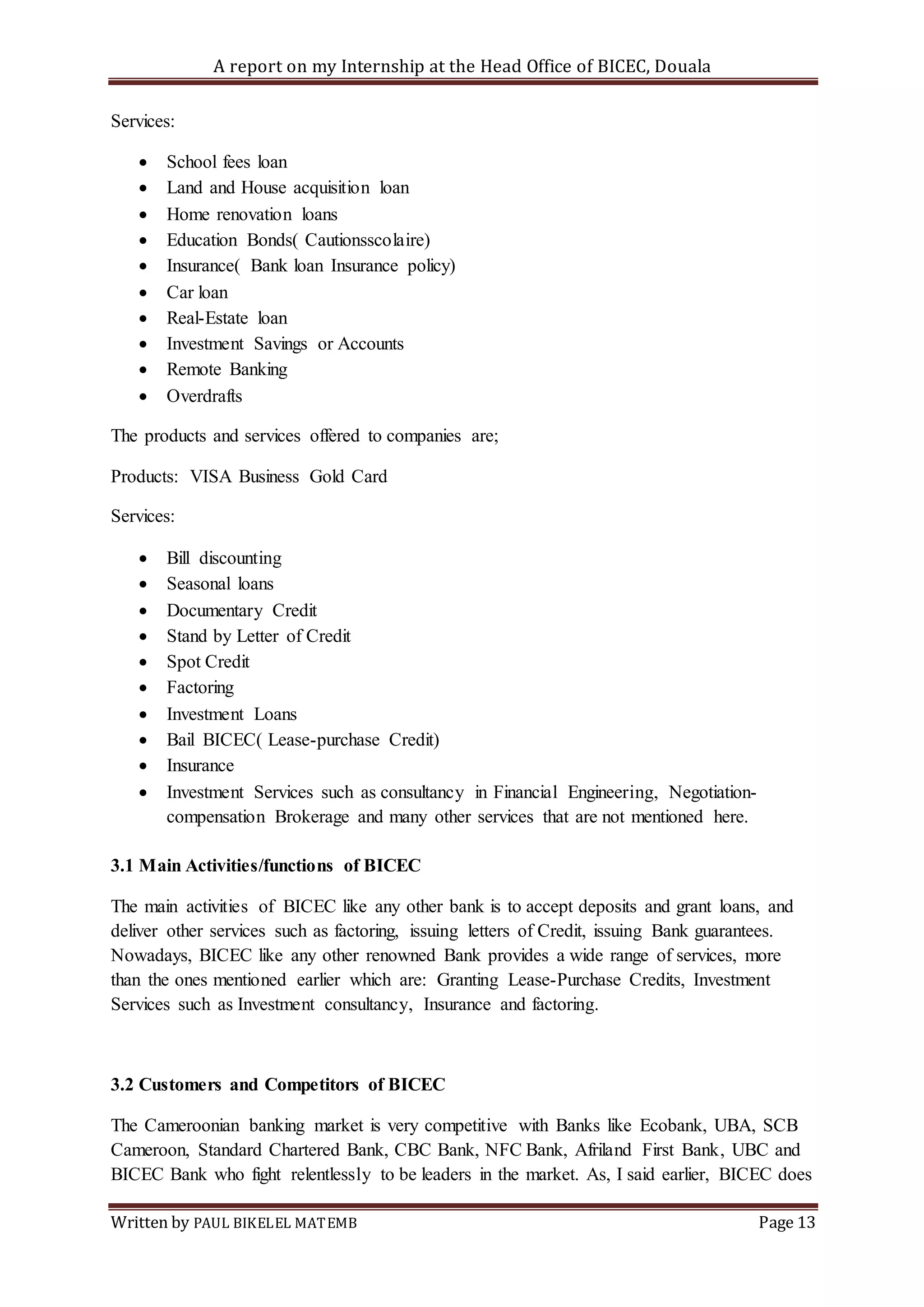 My Internship Report (Autosaved) | DOCX