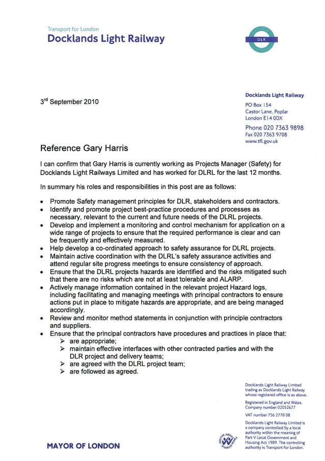DLR Reference Jim Medway | PDF