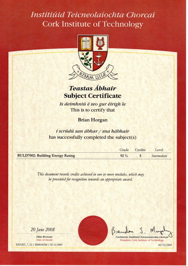 2008 - BER Certificate (a) | PDF