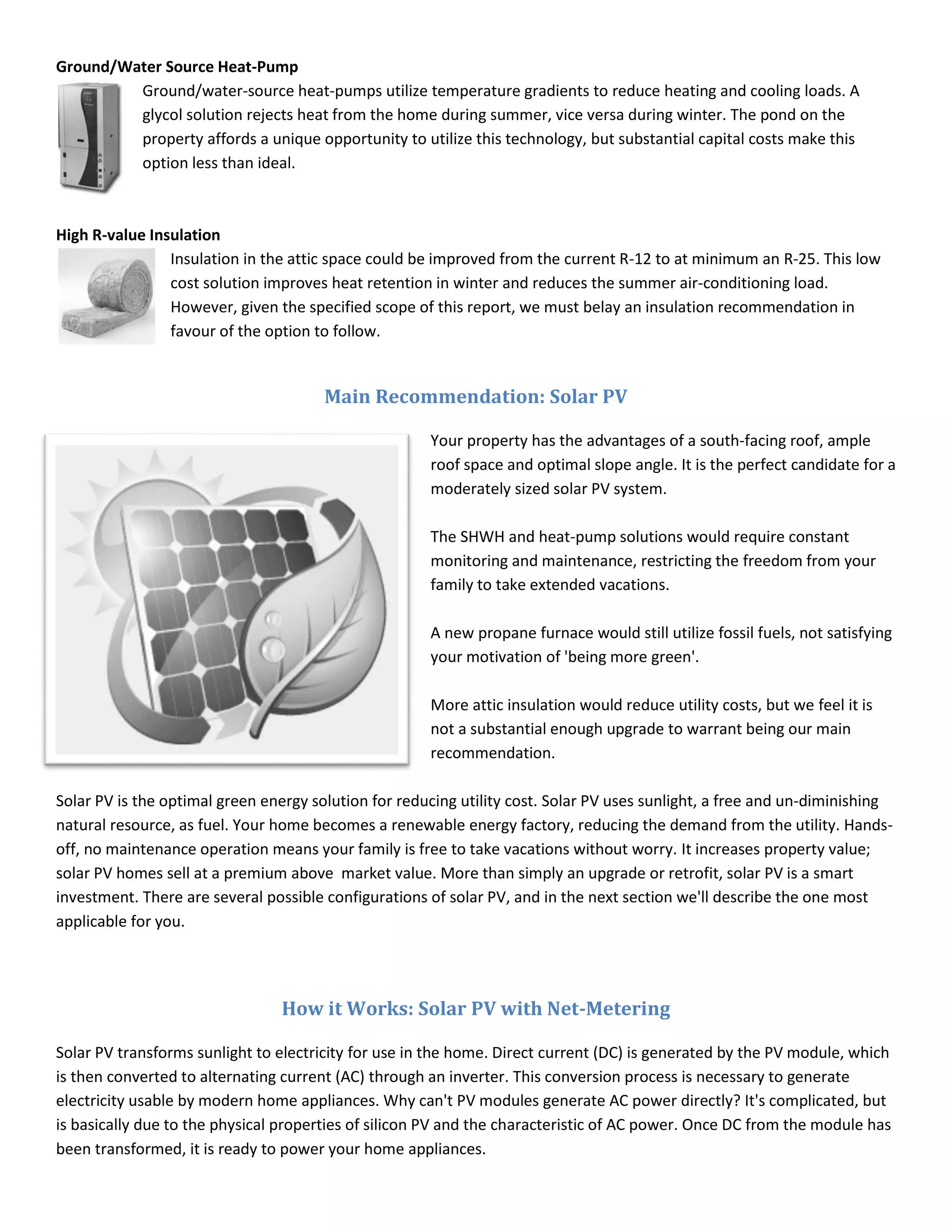 Retrofit Analysis and Recommendation Report | PDF