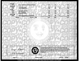 AMU Official Transcript 032209 | PDF