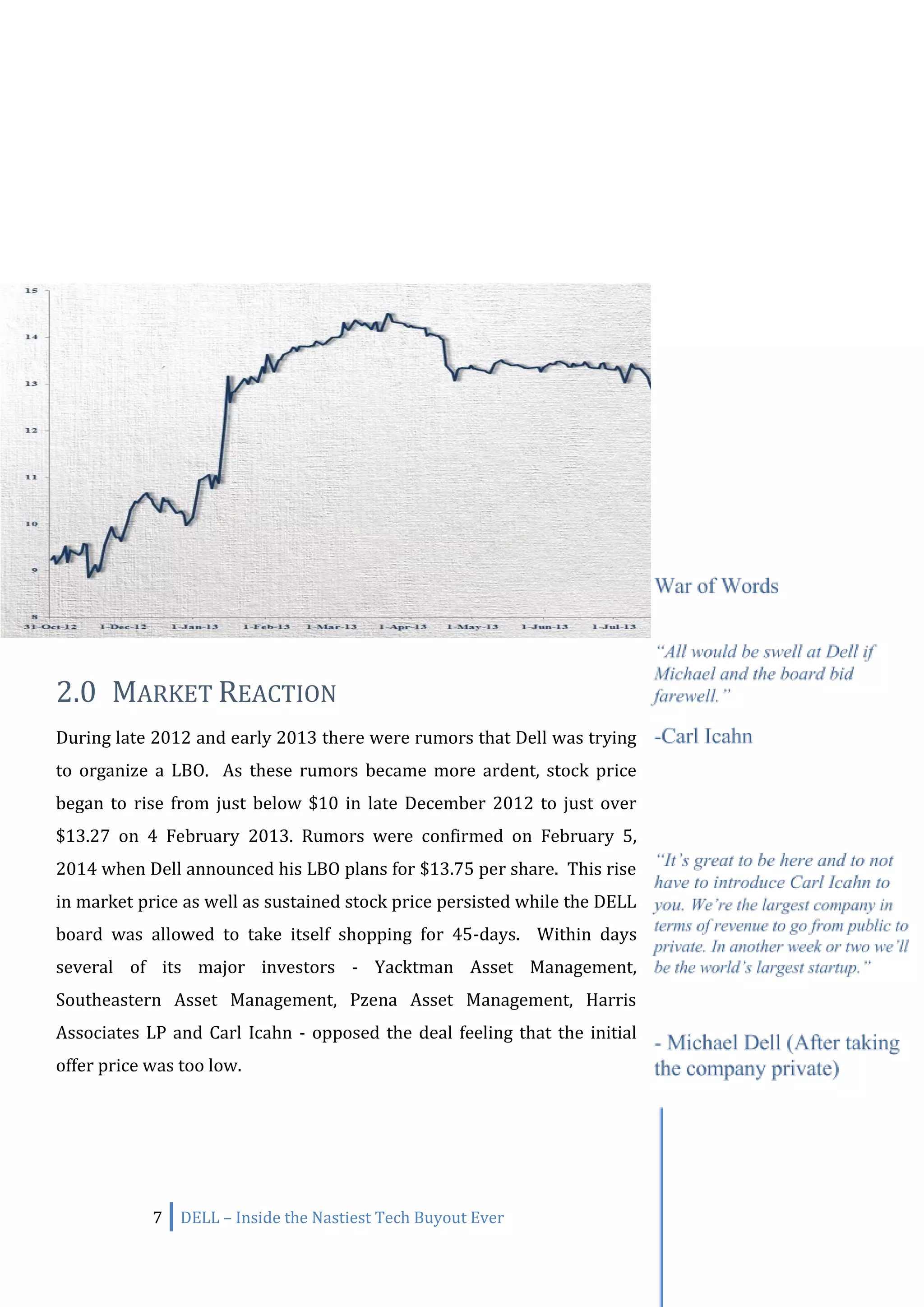 DELL Leverage Buyout - Writing Sample | PDF