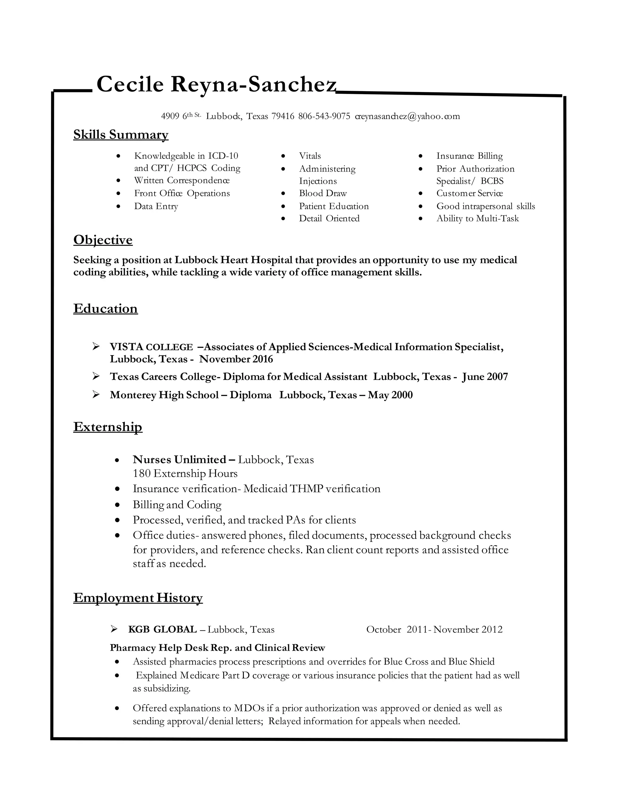 MIBC Resume Template | DOCX | Healthcare Industry | Industries