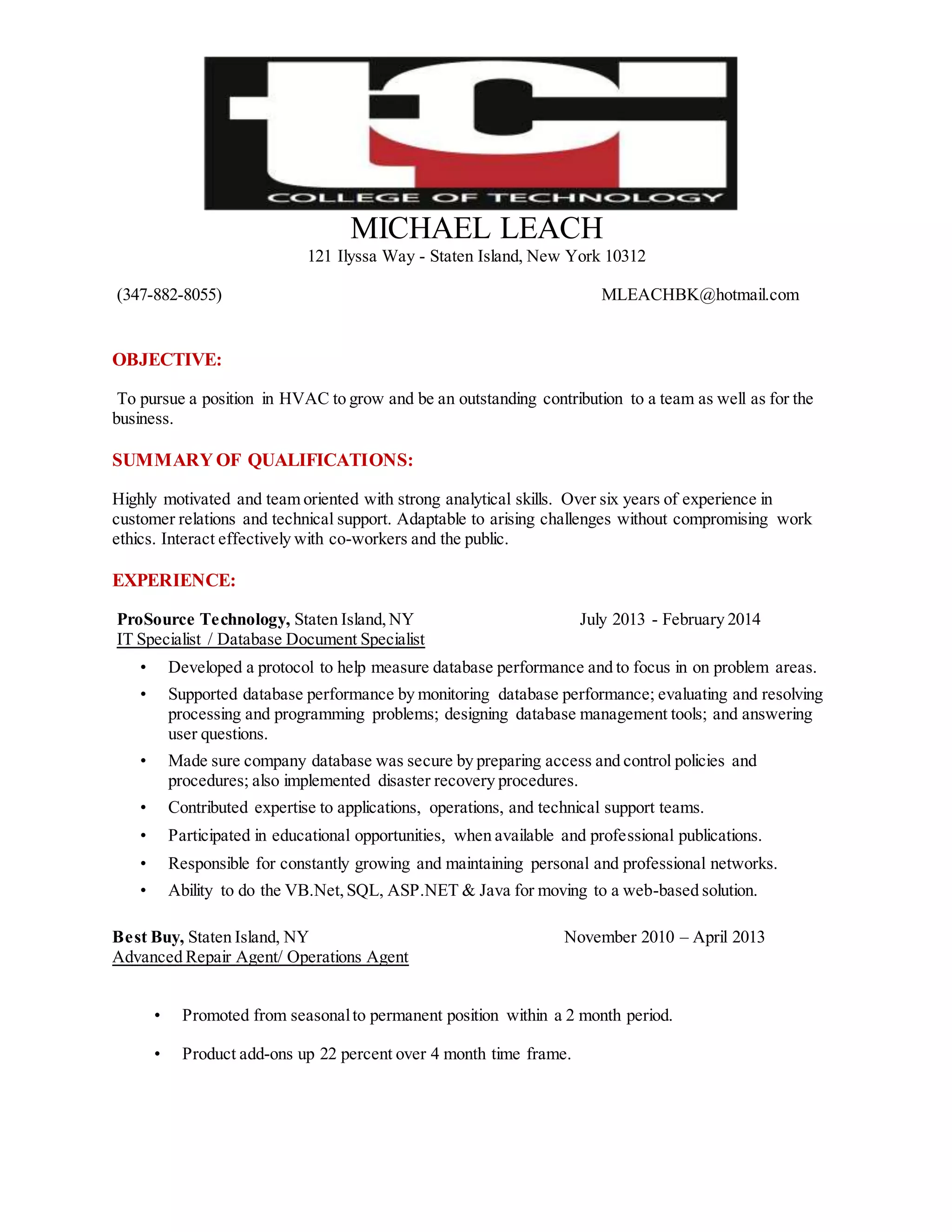 TCI Resume | DOCX