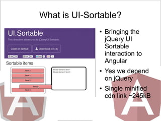 Migrating UI-Sortable to Angular 2 | PPT