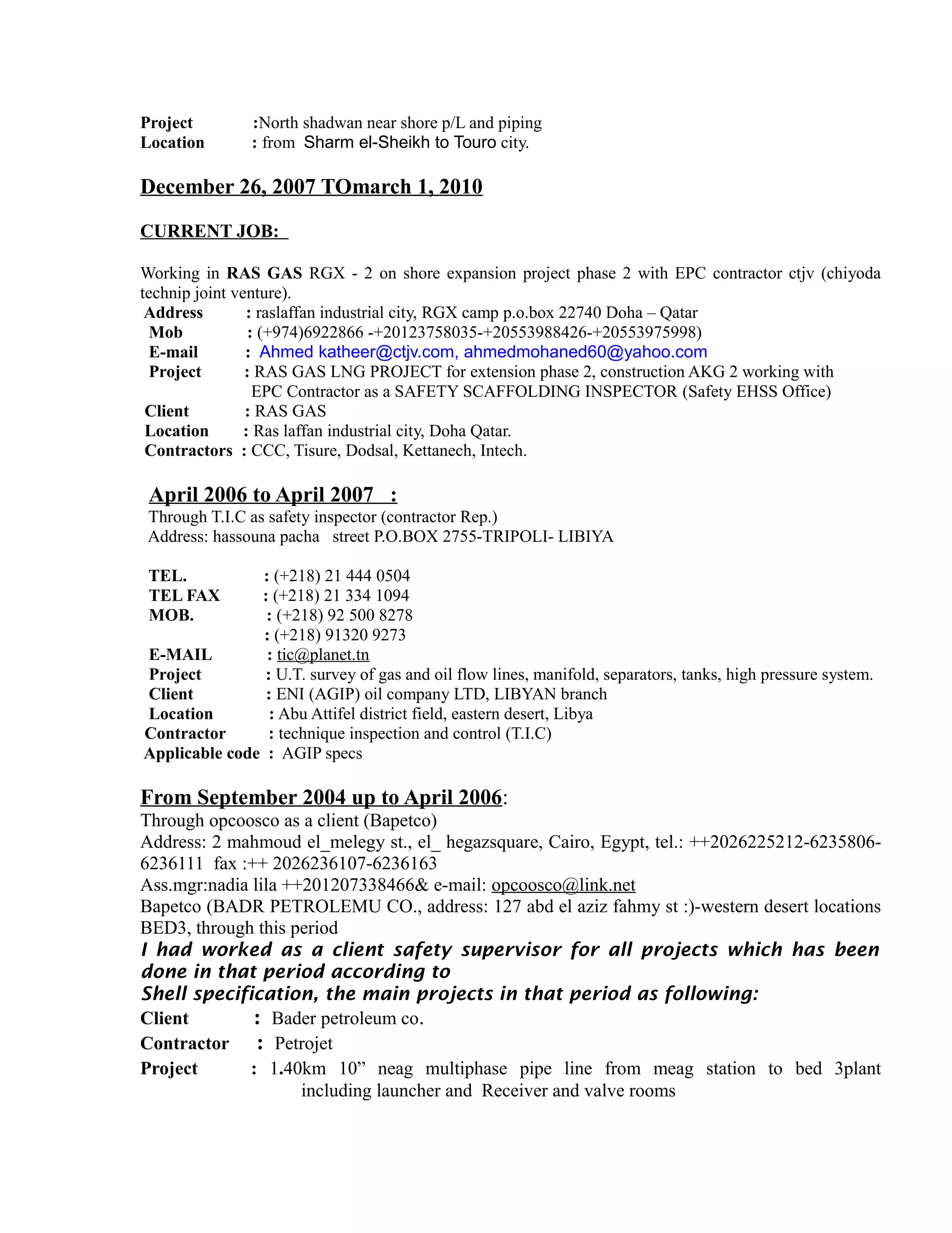 Ahmed CV | RTF
