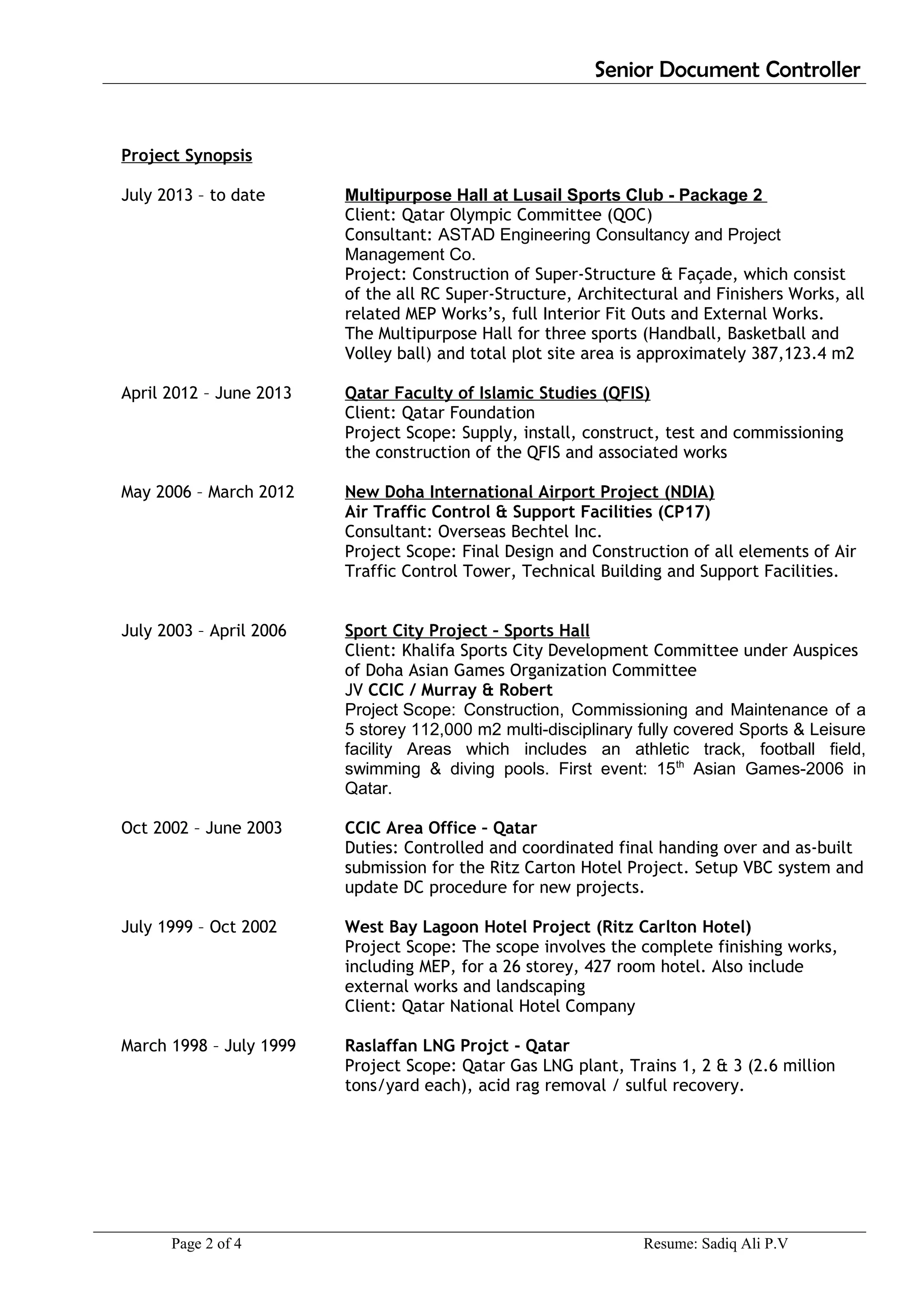 Sadiq-CV- Document Controller | DOC