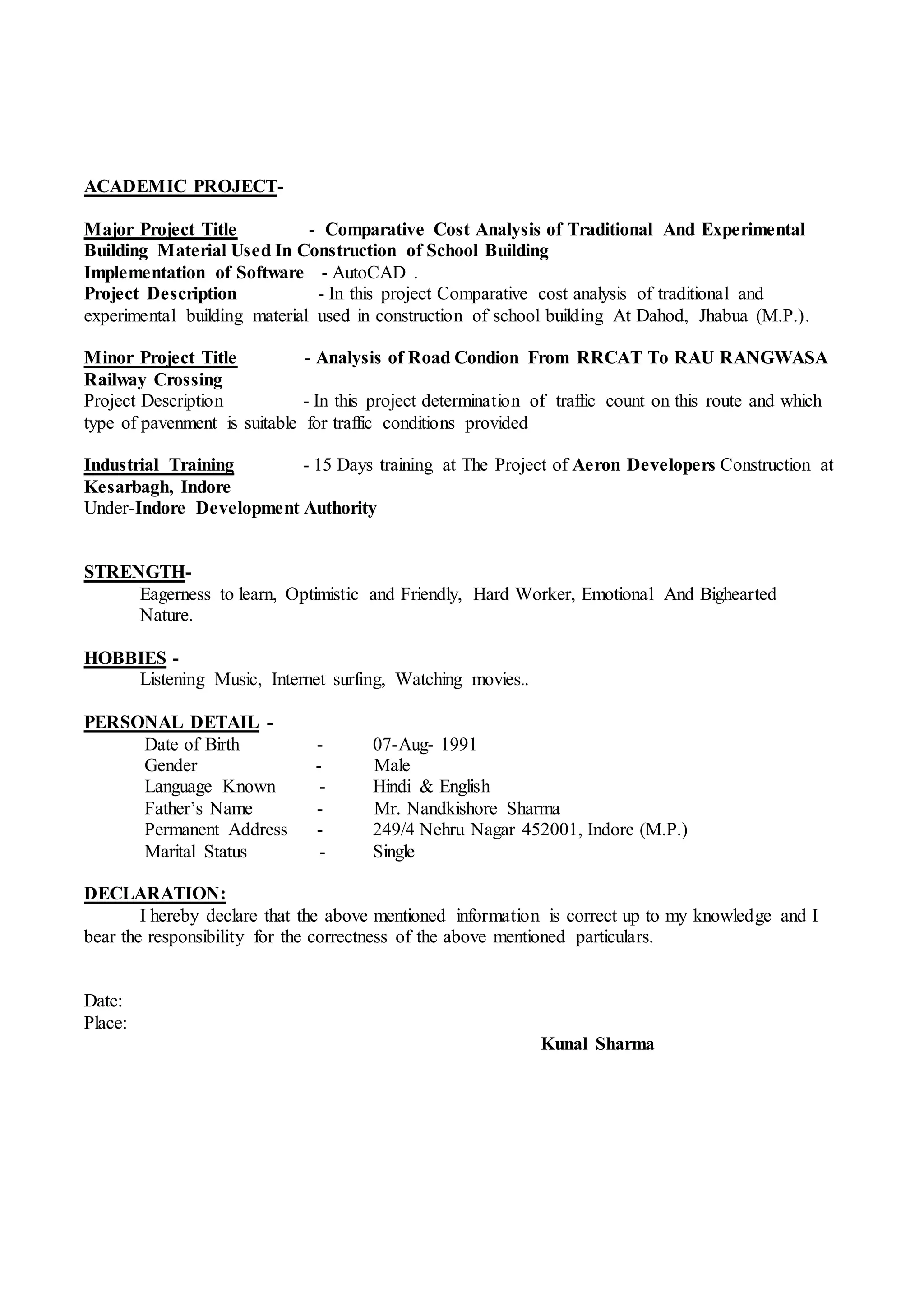 kunal final resume | DOCX