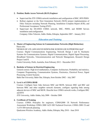 Curriculum Vitae | PDF