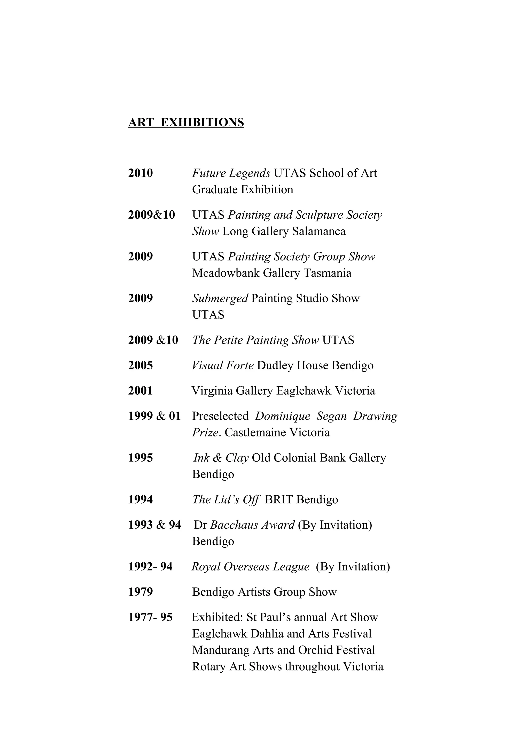 CURRICULUM VITAE of carolyn allan smart | DOC